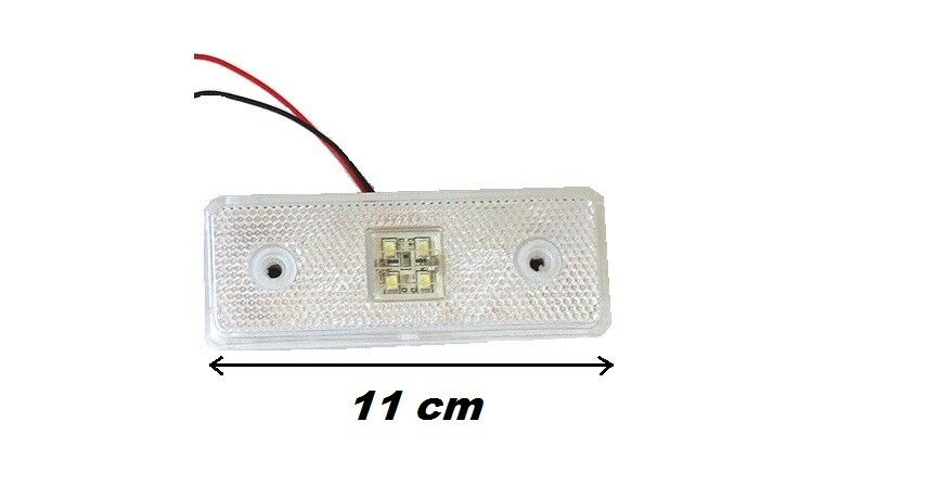 1 X 12V Marker White Side Front Led Light Trailer Truck Lorry Camper ...