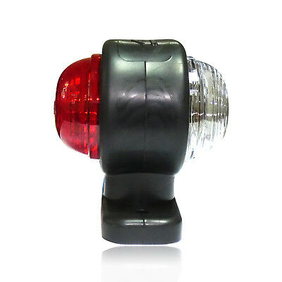 2 Side Marker Lights Trailer Truck Lorry E-Marked 0140B 12V 24V Red ...