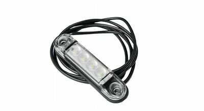 Front White LED Side Marker 12/24V Lights for Truck Scania DAF Mercedes ...
