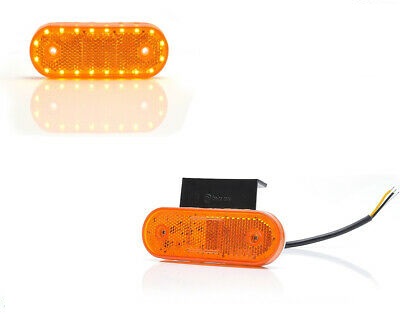 Led Amber Side Marker Reflector Indicator Light For Man Daf Scania ...