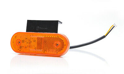 Led Amber Side Marker Reflector Indicator Light For Man Daf Scania ...