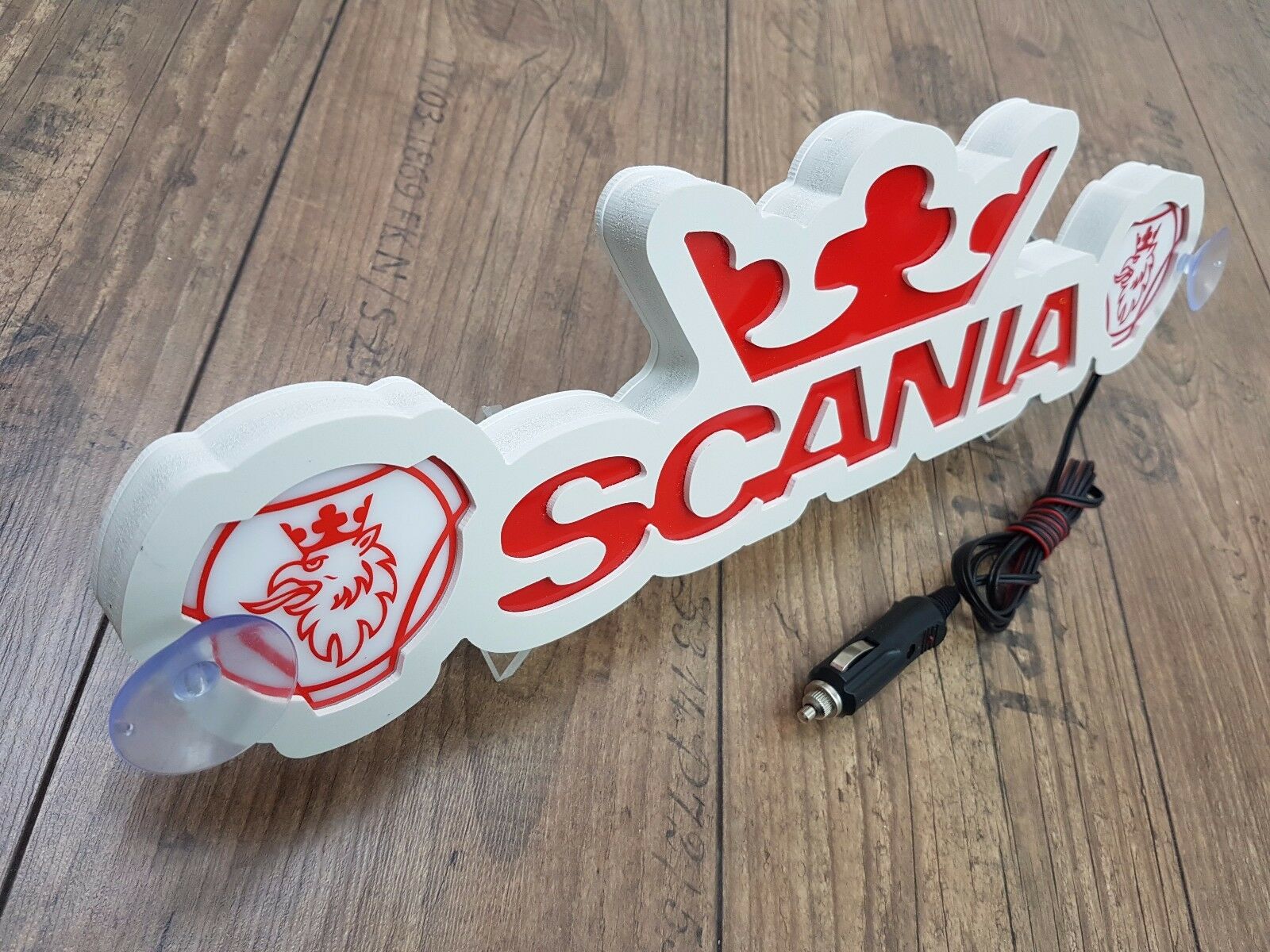 NEW 24v 3D Scania LED Truck Board with 2 Logos in Neon Colours - Buy ...