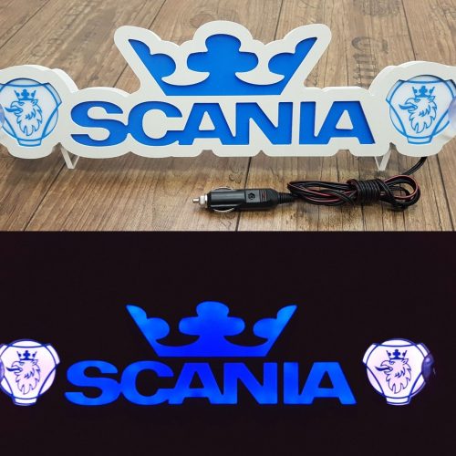 NEW 24v 3D Scania LED Truck Board with 2 LOGOs in NEON Colours - Led ...