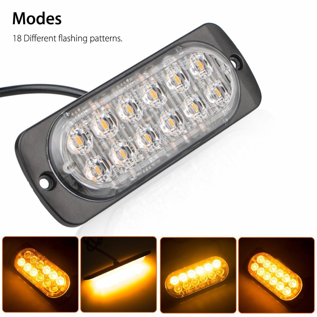 12V LED amber marker orange side marker lights - Led Lights Dublin
