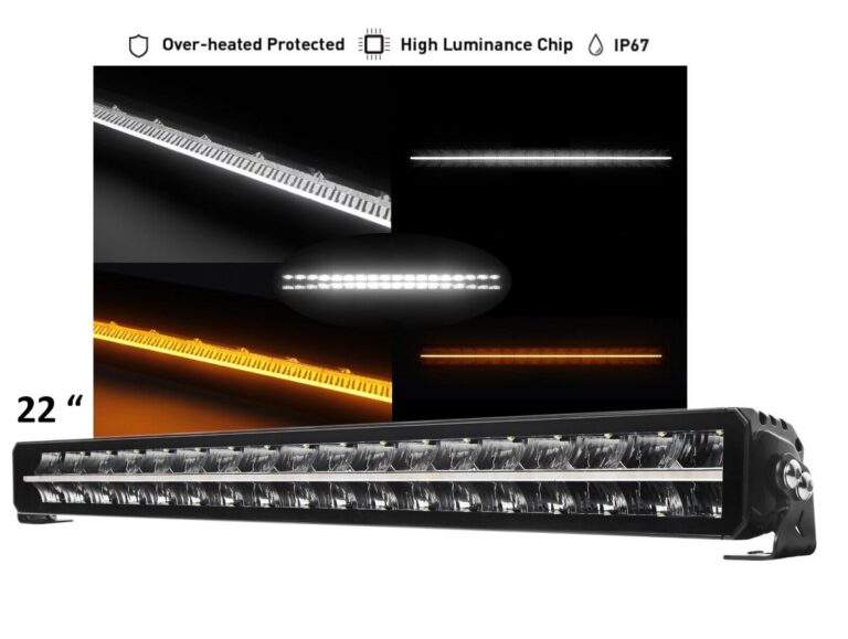 22" PRO 120W Light Bar DRL White Amber - Buy Online Ireland