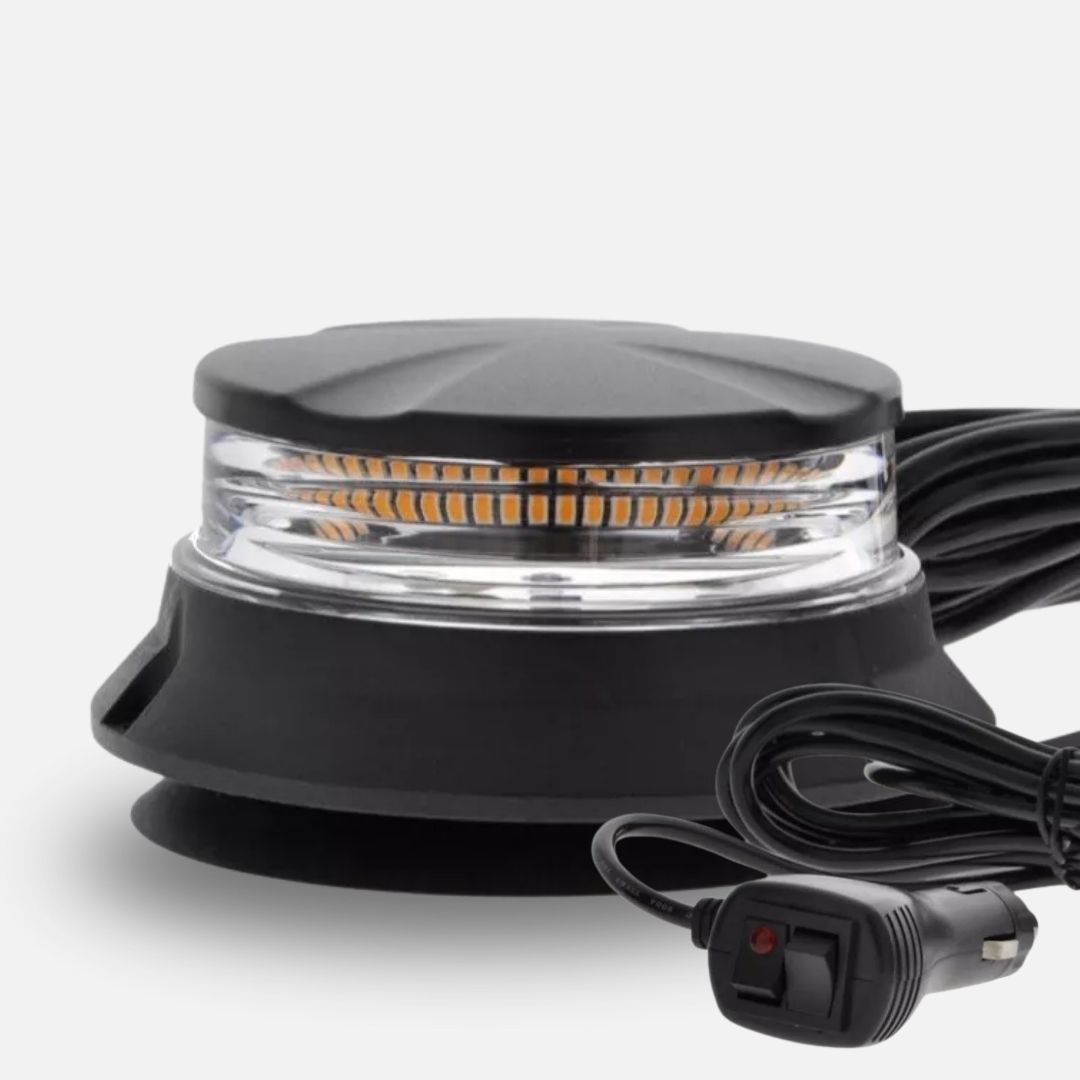 Magnetic Warning Beacon Light Orange | 12V-24V - Buy Now