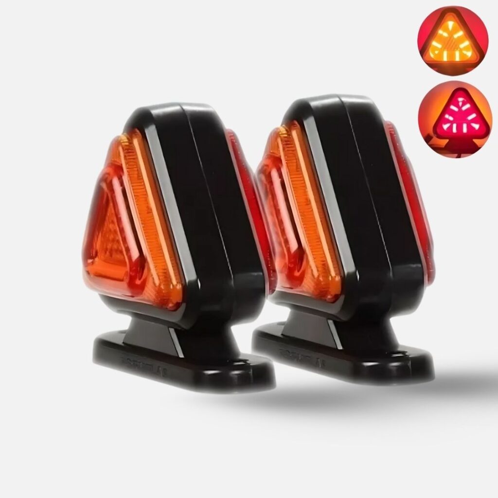 Red/Amber Mini Triangle Side Marker Lights | Set of 2 | Buy Online