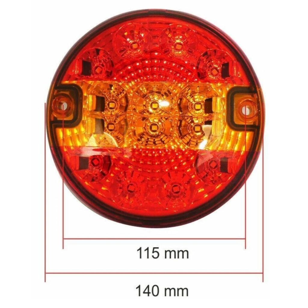 Hamburger LED Stop Light 5.5" 12/24V - Buy Online Ireland